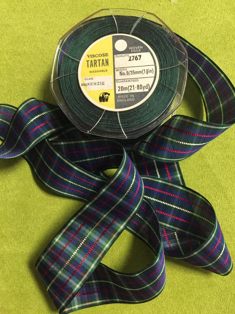 Tartan Plaid Ribbon 1 3/8 Wide. Sold by the Roll. Made in | Etsy