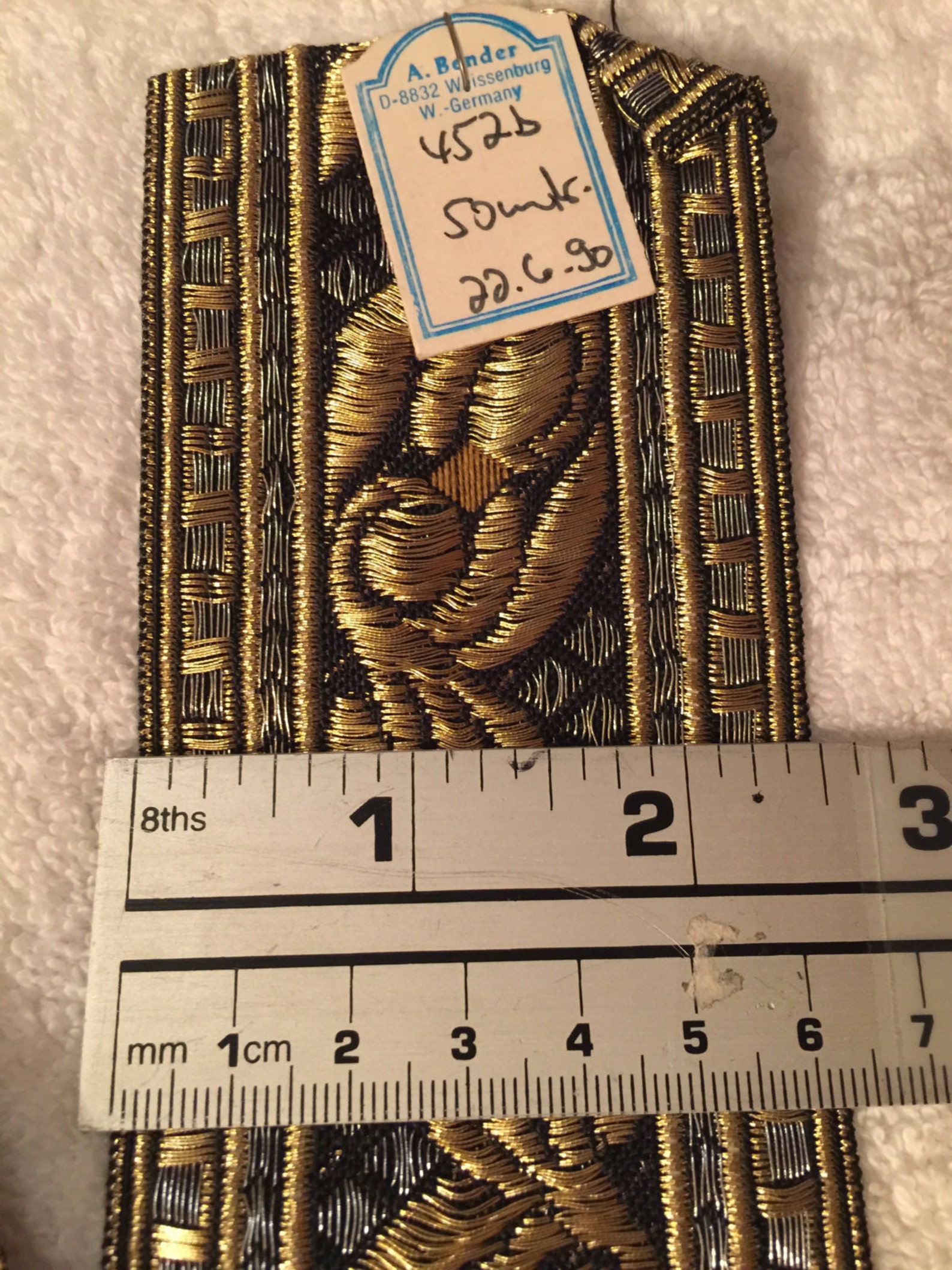 Heavy Vintage Metallic Ribbon. Made in W.germany. Sold by the - Etsy