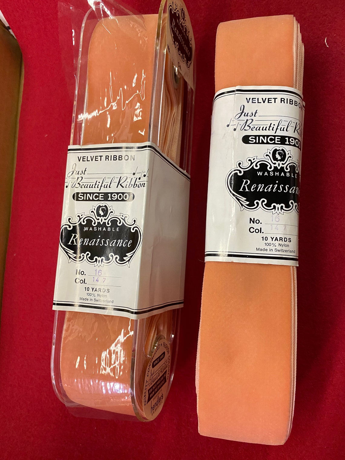 Vintage Renaissance Velvet Ribbon. Sold by the Roll of 10 | Etsy