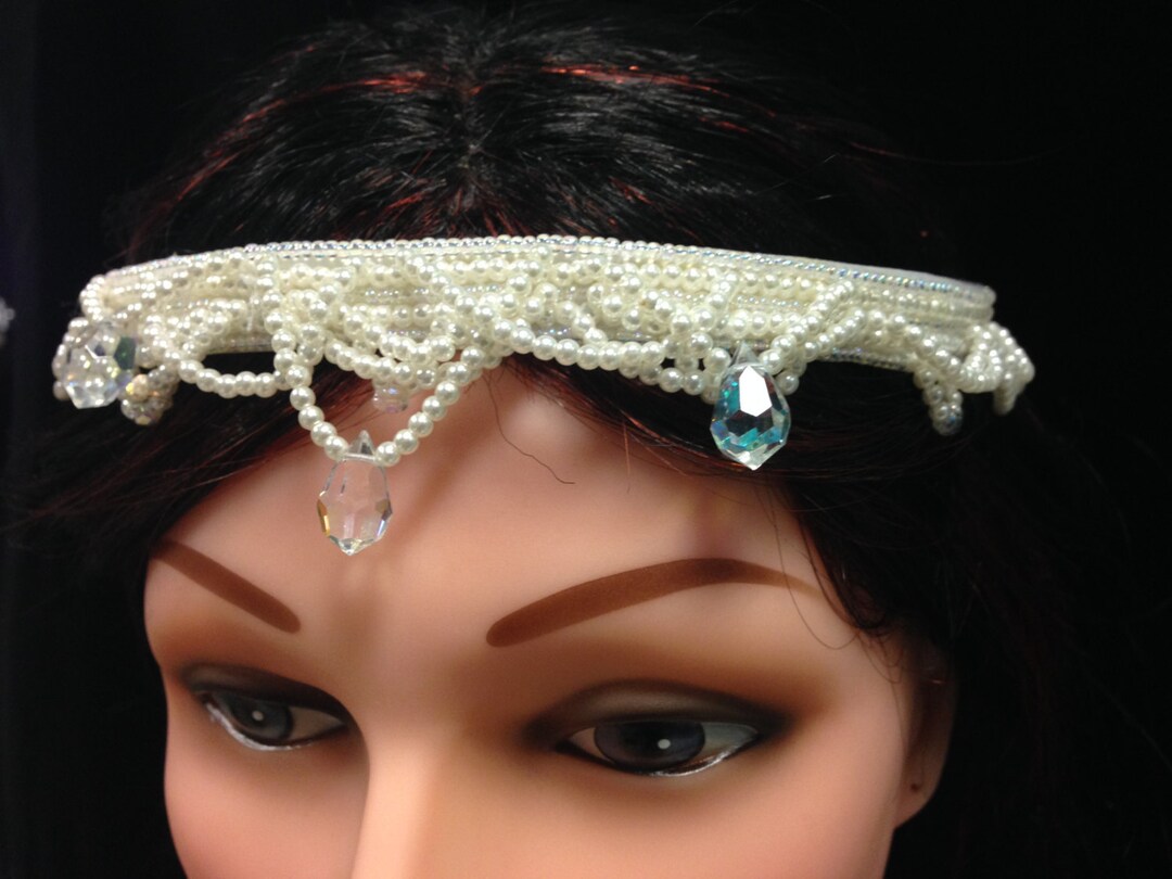 Crystal Beaded Tiara. - Etsy