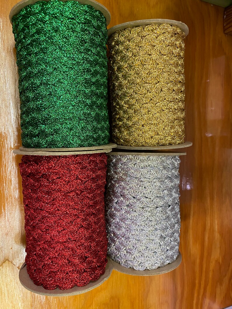 48 Yards of Metallic Gold Ric Rac Ribbon Gold Zigzag Ribbon | Etsy