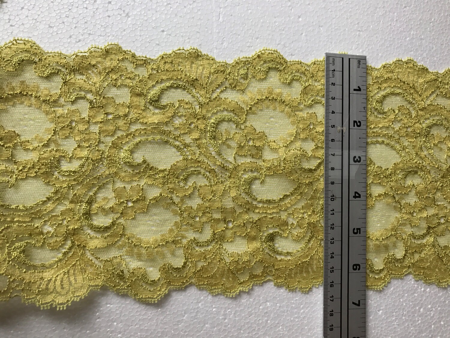 Soft Stretch Scalloped Lace. Sold by the yard. Made in the | Etsy