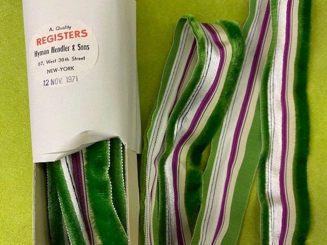 Vintage French Stripe Ribbon. Sold by the Yard. Made in | Etsy