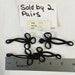 2 Pairs Black Braided Cord Frog Closure Buttons. - Etsy