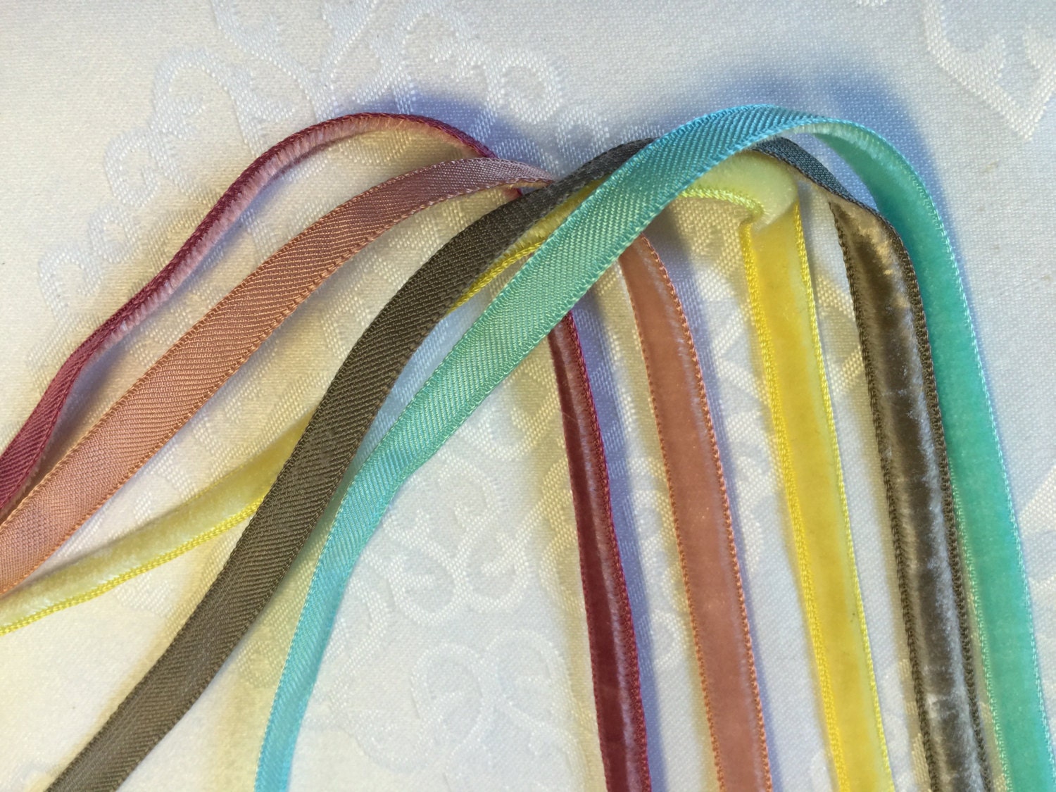 Vintage Narrow Velvet Ribbon. Made in Switzerland. Sold by 10 - Etsy