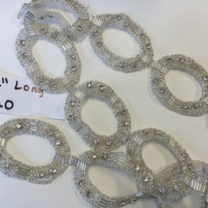 Beaded Circle With Rhinestone Motif, Jewellery, Headband,rhinestone ...