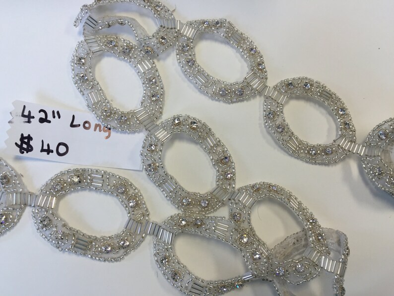 Beaded Circle With Rhinestone Motif Jewellery - Etsy