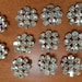 12 Czech Rhinestone Buttons. Made in Czech Republic. - Etsy