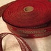 Vintage Metallic Red Gold Trim, Metallic Vintage Trim. Sold by the Yard ...