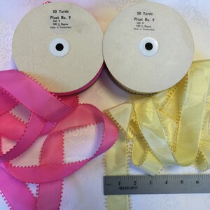 50 Yards of Picot Ribbon. Vintage Picot Edge Rayon.made in Switzerland ...