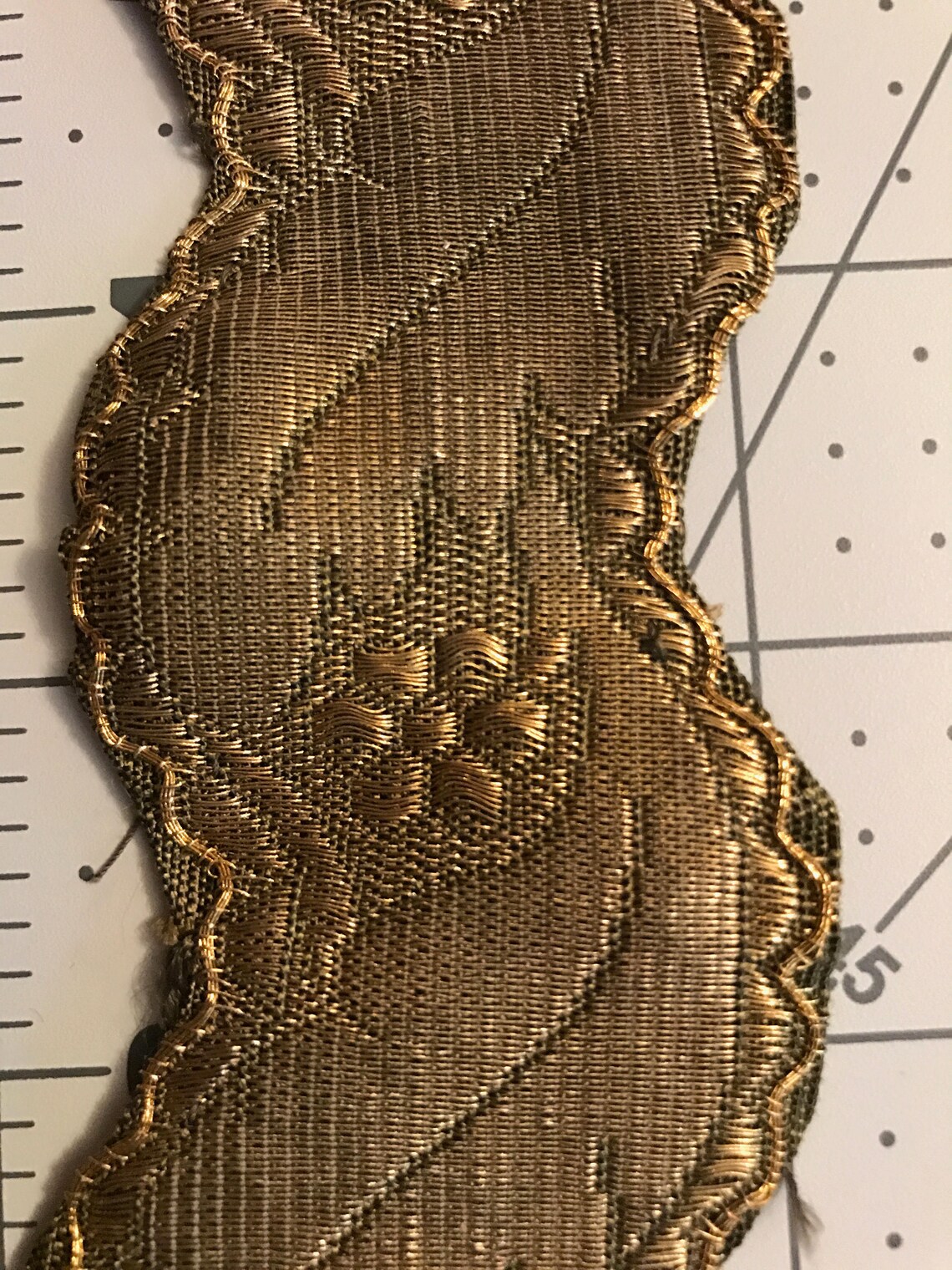 Vintage Metallic Lace Trims. Made in Germany.Vintage Metallic. | Etsy