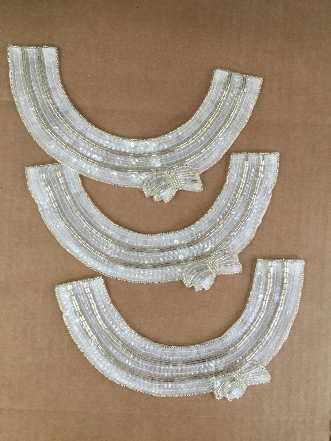 Vintage Collar, 70s Collar, Sequins Collars. Collar Supply for DIY ...