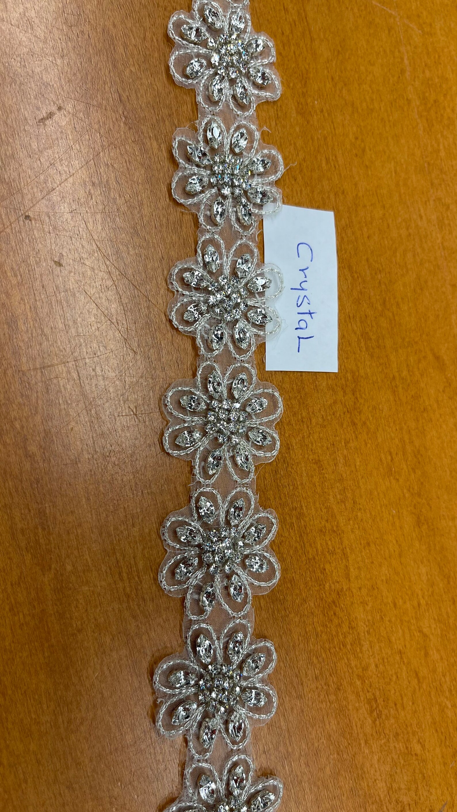 Crystal Rhinestone Trim. 1 1/2 Wide Rhinestone Motif - Etsy