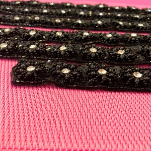 94 Inches Long Rhinestone Trim. Trims,black Rhinestone Trim. 1 Inch ...