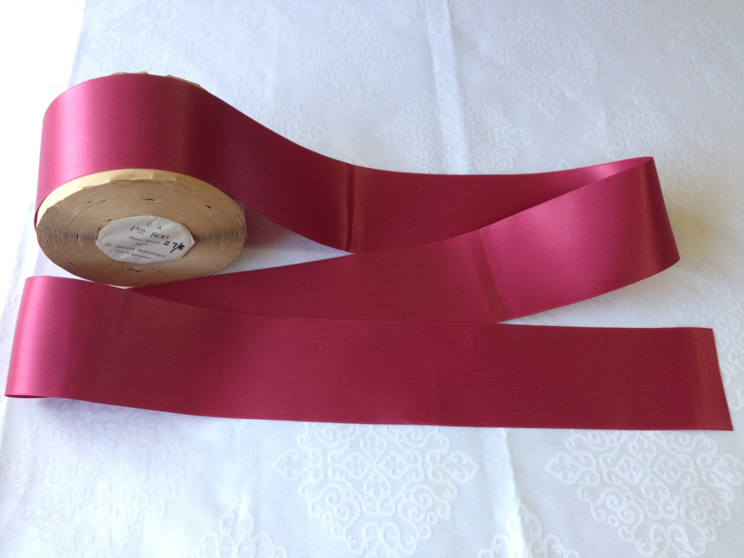 Pretty Old Rose Pink Double Face Satin Ribbon 2 7/8 - Etsy