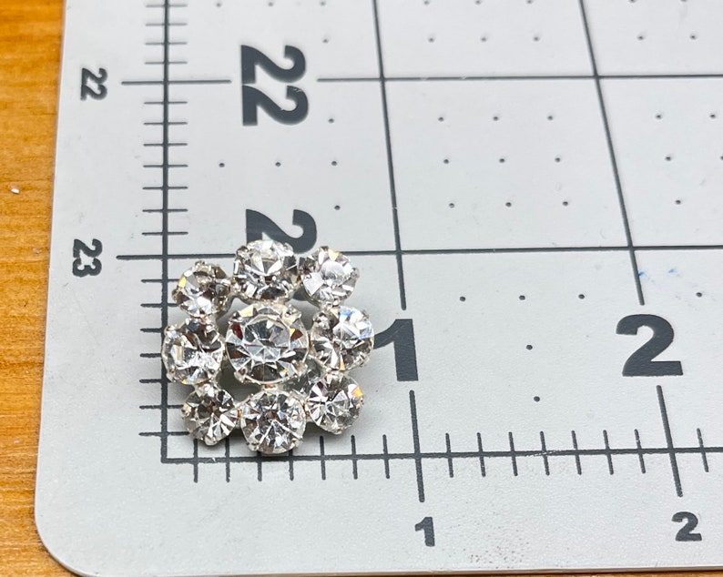 12 Czech Rhinestone Buttons. Made in Czech Republic. 7/8 Wide - Etsy