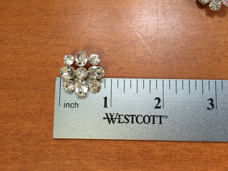12 Czech Rhinestone Buttons. Made in Czech Republic. - Etsy