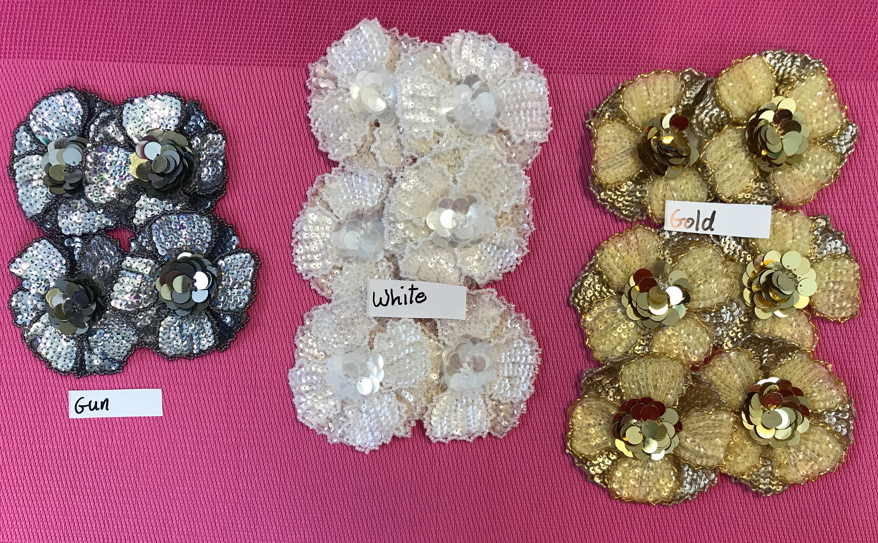 Sequin Flower Appliqué Patch, Appliqué. Sold Individually. - Etsy