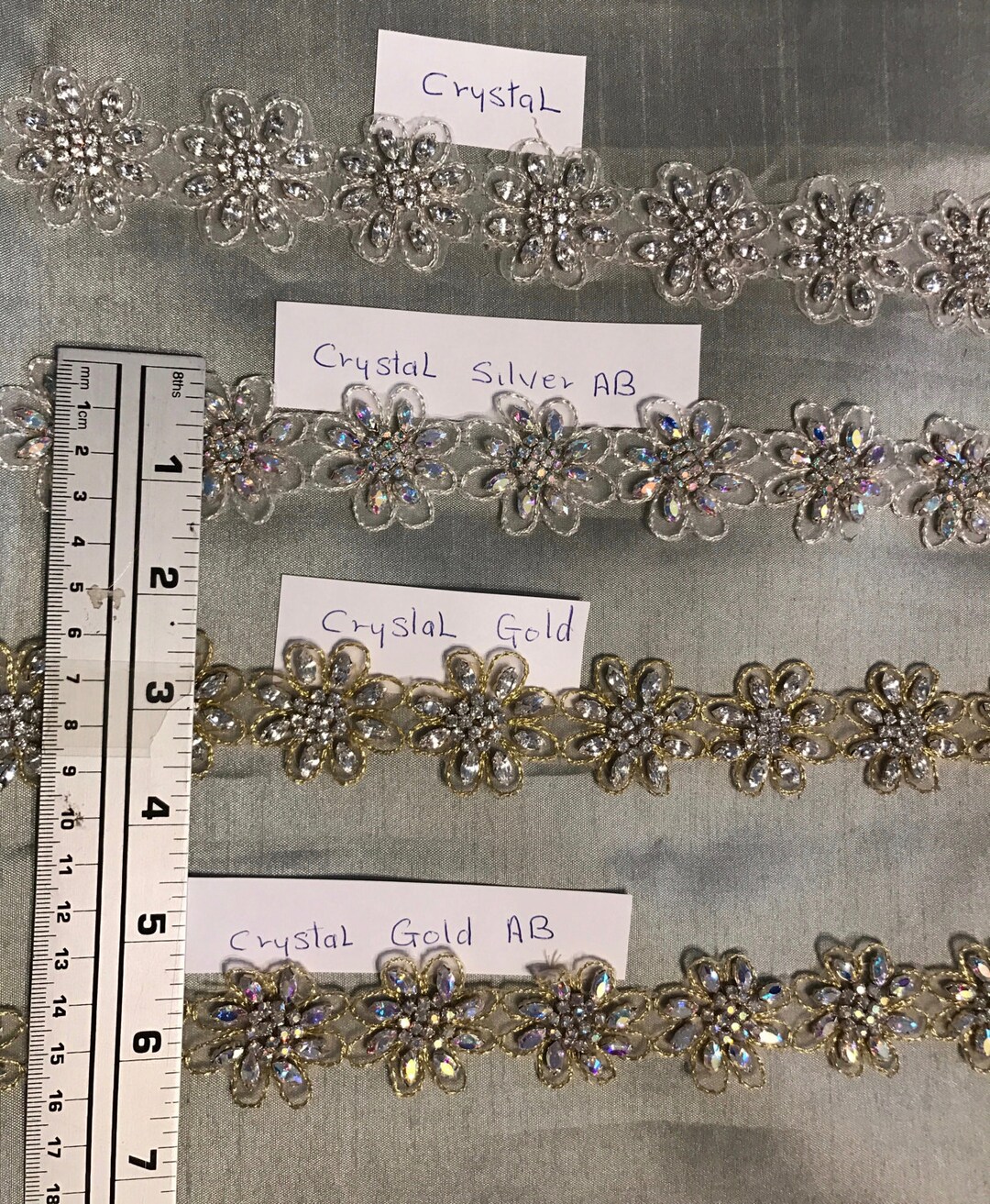 Crystal Rhinestone Trim. 1 1/2 Wide, Rhinestone Motif, Rhinestone Trim ...