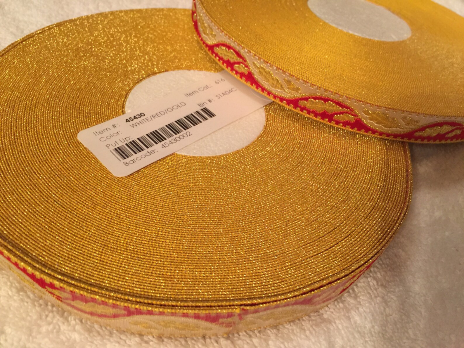 Vintage Metallic Jacquard Ribbon Sold by the Yard. Made in - Etsy