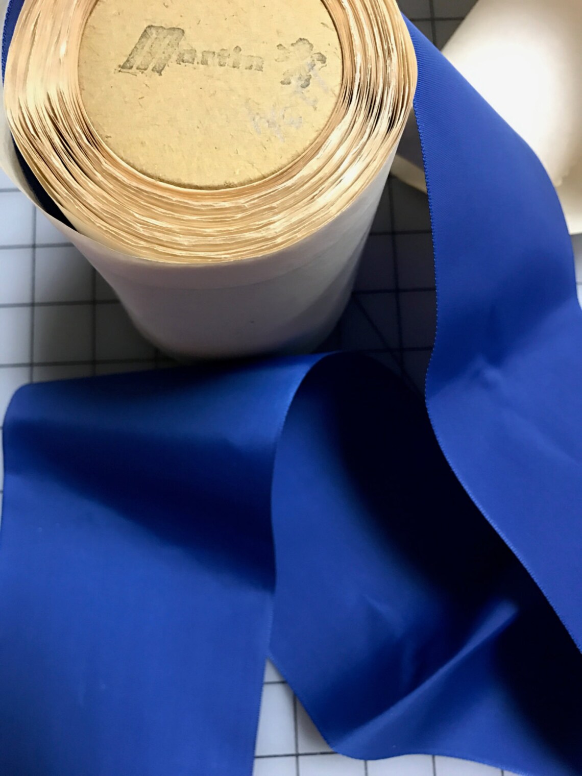 A Fabulous Vintage Ribbon Pretty Colour Royal Blue. Sold by - Etsy