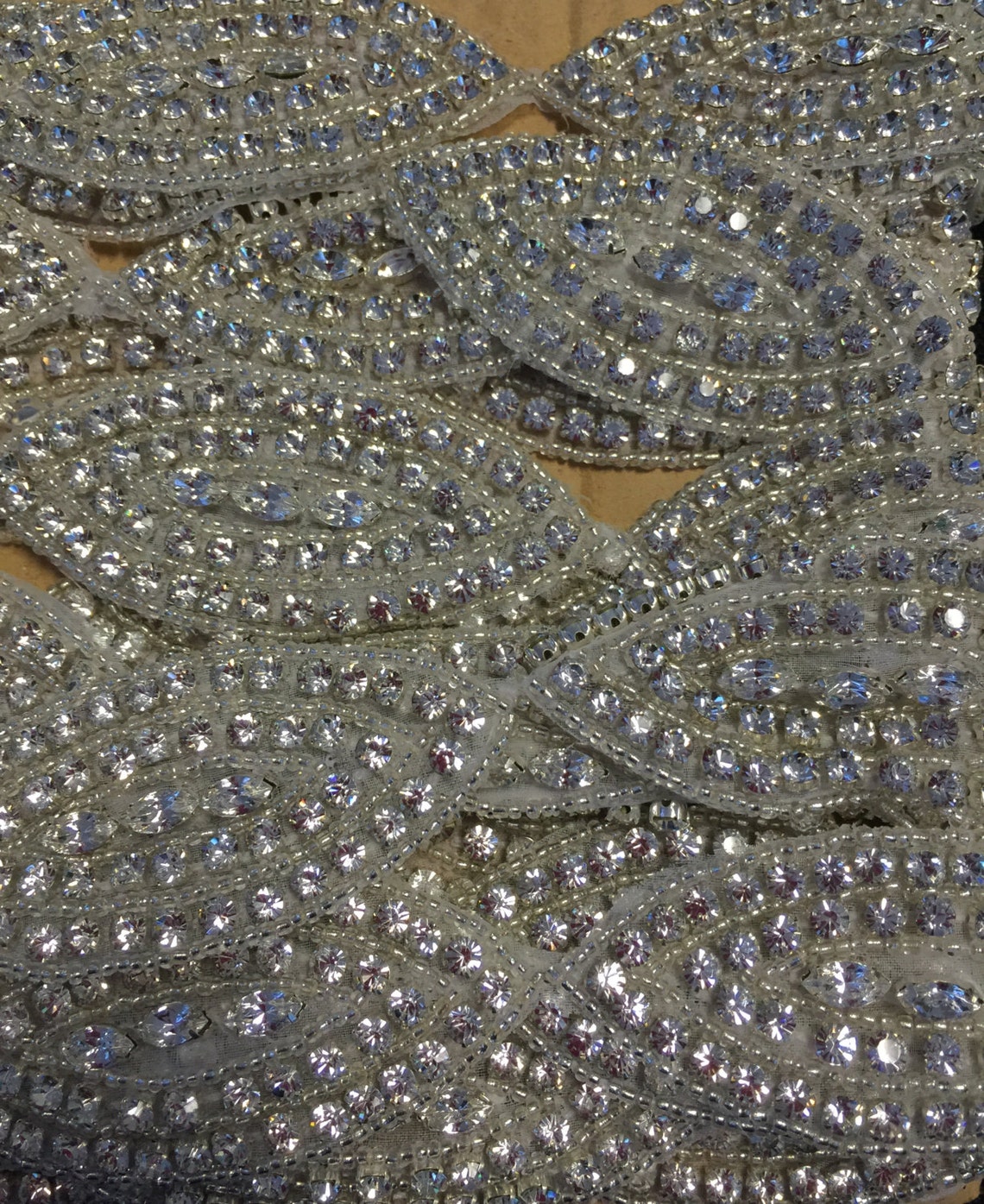 Oval Trim,rhinestone Trim,rhinestone Sash, Rhinestone Crystals Appliqué ...
