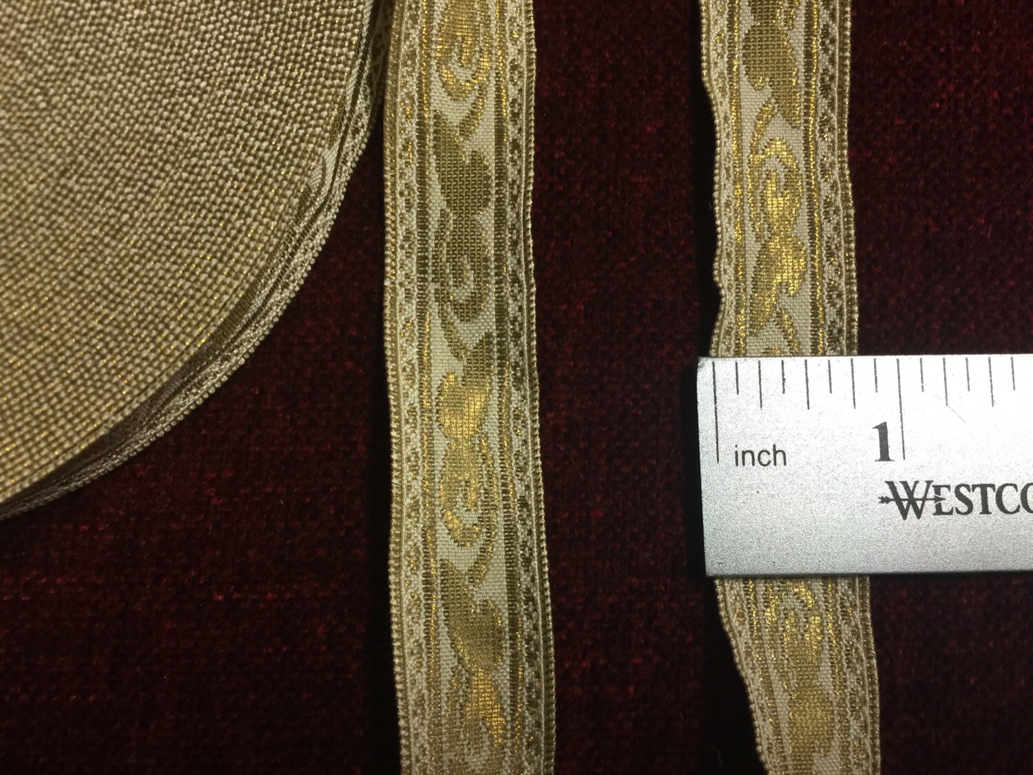 Vintage French Metallic Ribbon. Sold by the Yards.brocade - Etsy