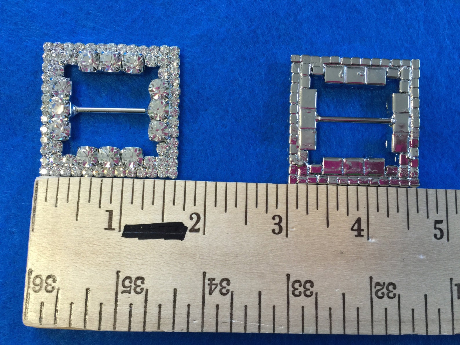 Sparkling Rhinestone Buckles/slidersmade in Czech Republic. | Etsy