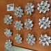 12 Vintage Czech Glass Buttons Crystal Clear Silver Metal Shank.made in ...