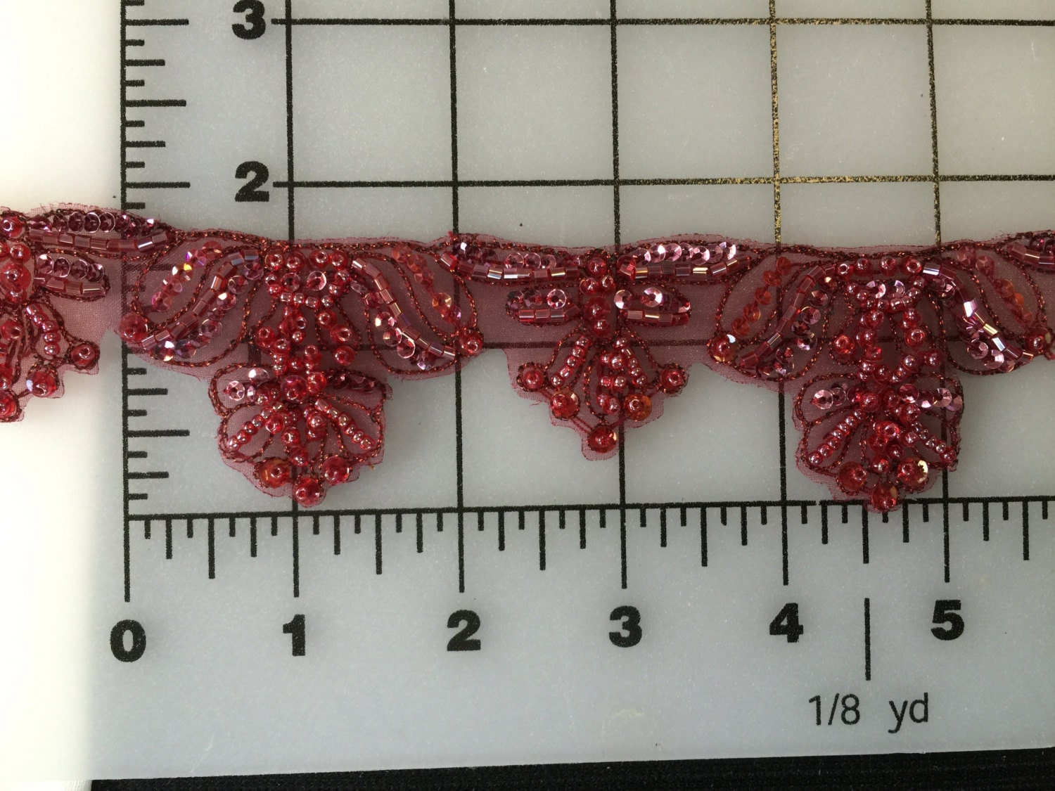 Beaded Sequin Embroidery Ribbon Lace Trim.pearl Beaded Lace - Etsy