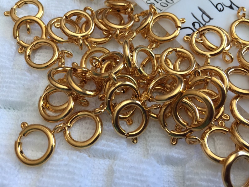 6 Spring ClaspGold Plated ClaspGold Spring ClaspGold Plated | Etsy