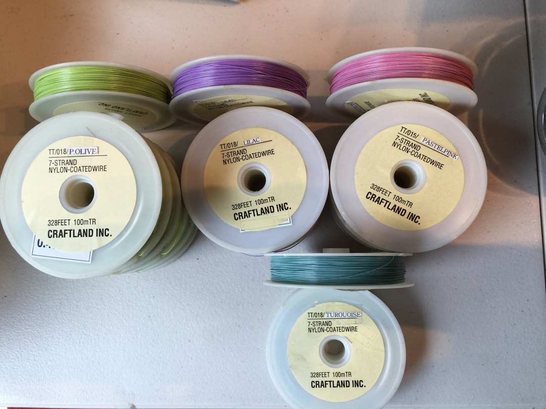 7 Strands Nylon Coated Beading Wire. Craft Wire, Jewellery Wire. Sold ...