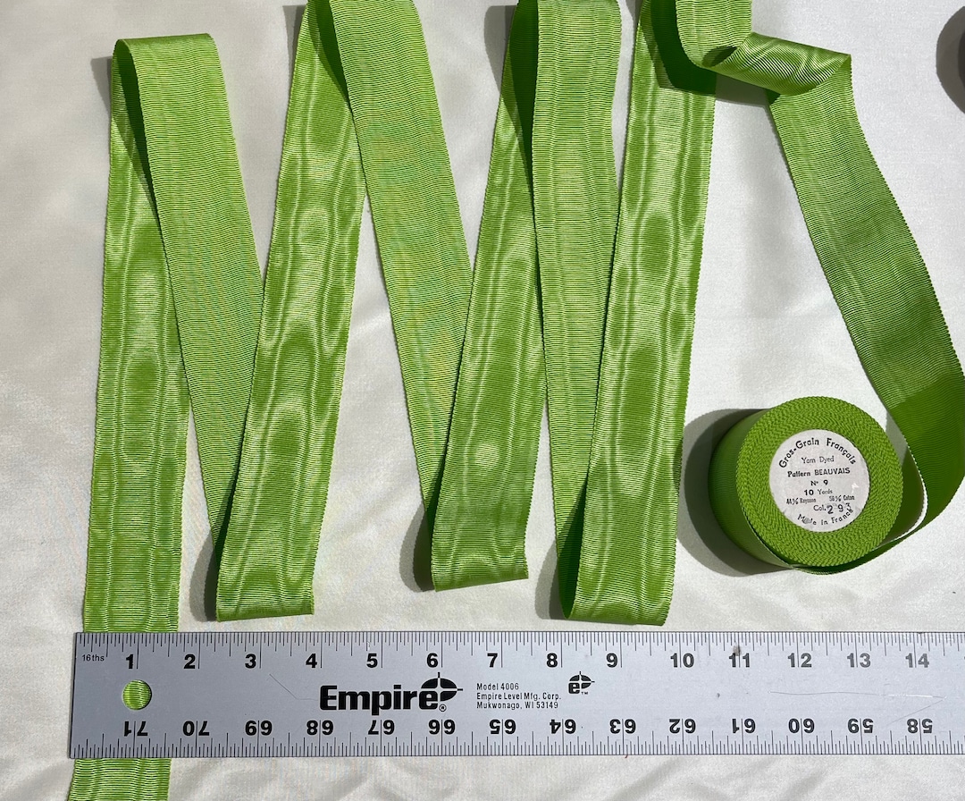 French Moire Grosgrain Ribbon. Made in France. Sold by the Yard ...