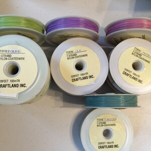 7 Strands Nylon Coated Beading Wire. Craft Wire, Jewellery Wire. Sold ...
