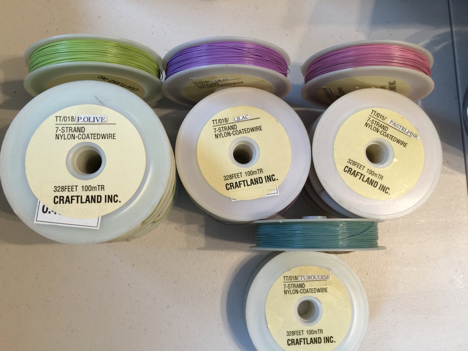 7 Strands Nylon Coated Beading Wire. Craft Wire, Jewellery Wire. Sold ...