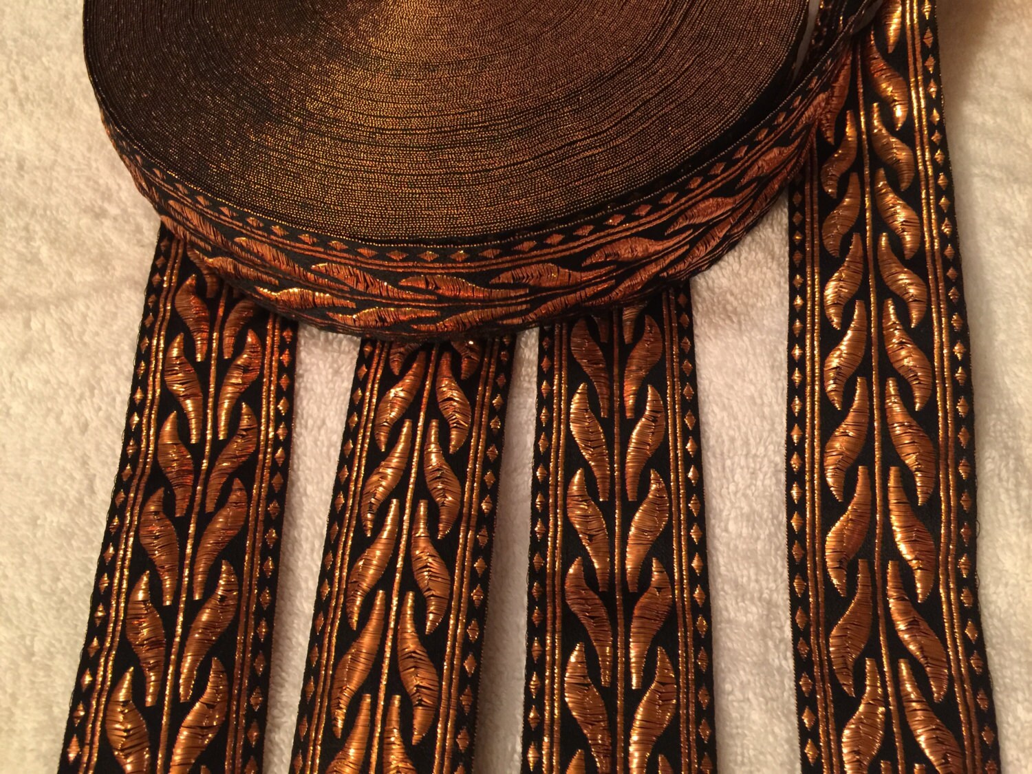 Vintage Metallic Rust Trim Metallic Vintage Trim Sold by the - Etsy