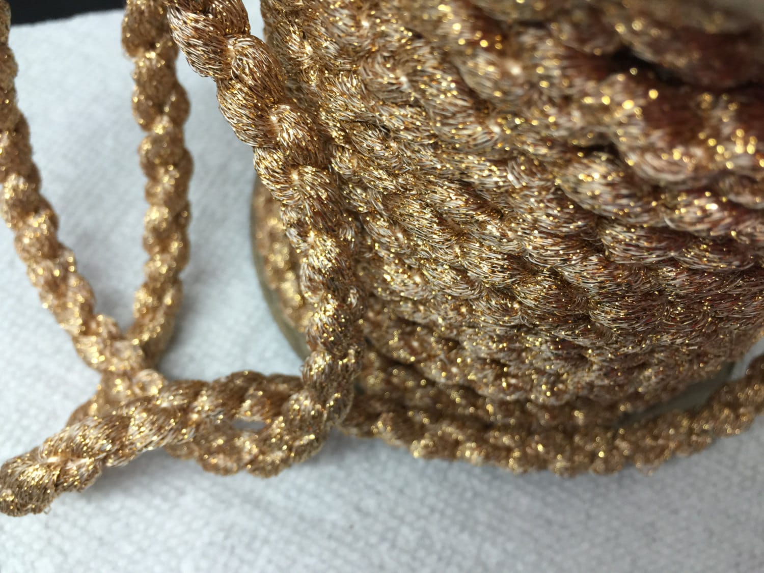 Vintage Gold Metallic Cord 33 Yards. Made in Japan. Sold by - Etsy