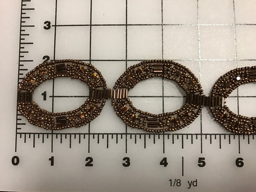 Beaded Open Circle With Rhinestone Motif, Jewellery, Headband ...