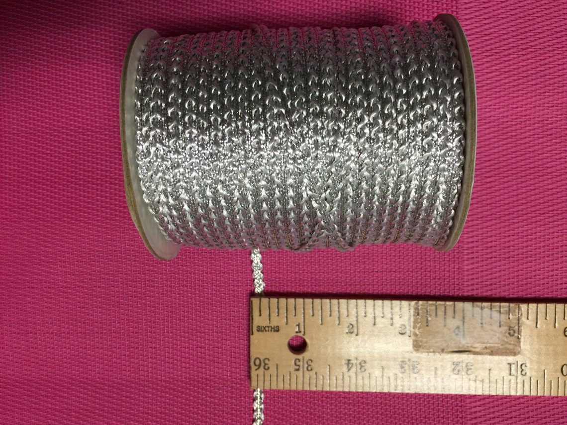 Vintage Silver Metallic Cord 144 Yards. Made in Japan.breaded - Etsy