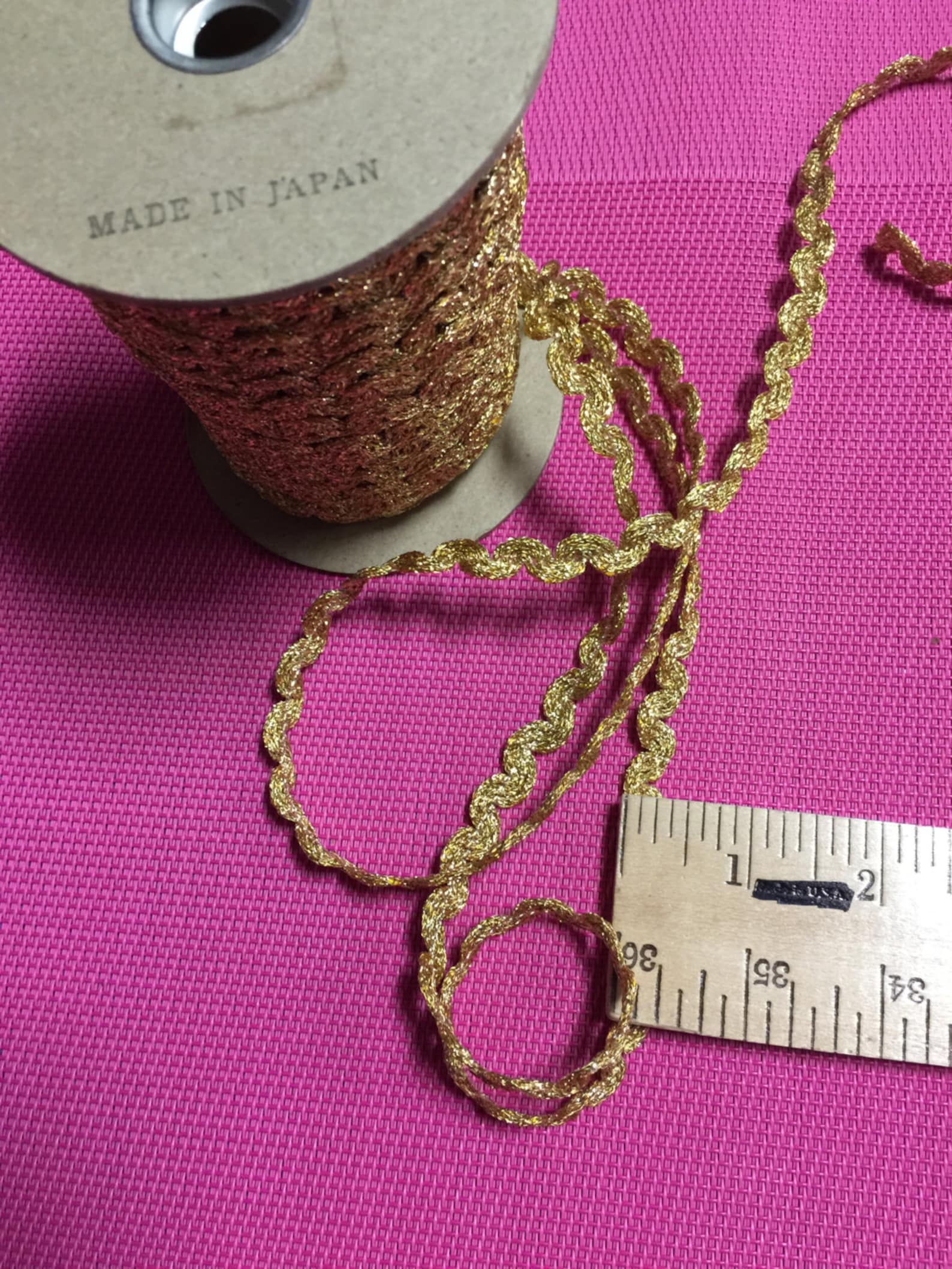 48 Yards of Metallic Gold Ric Rac Ribbon Gold Zigzag Ribbon | Etsy