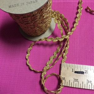48 Yards of Metallic Gold Ric Rac Ribbon, Gold Zigzag Ribbon, Gold ...