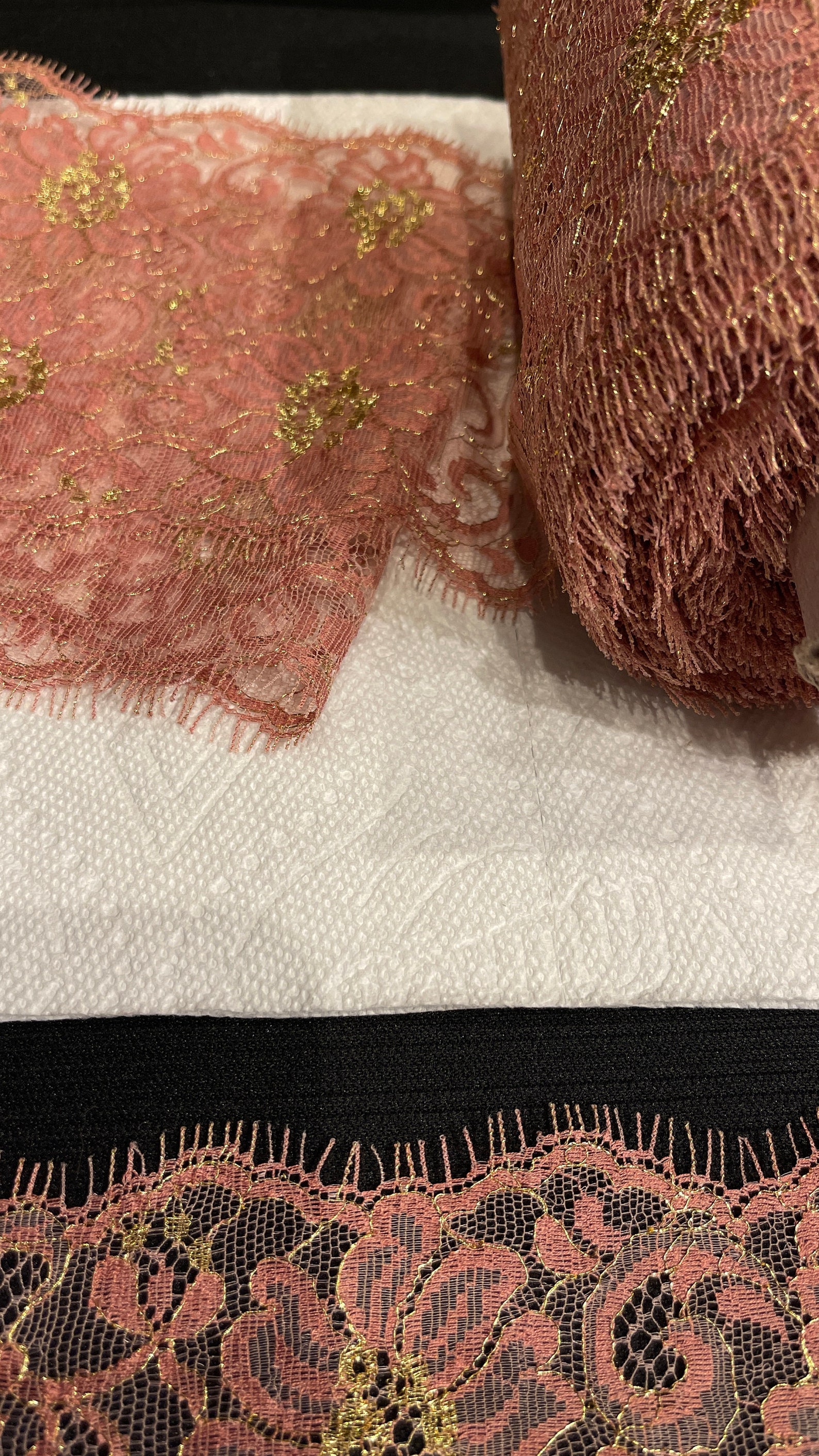 Metallic Scalloped Lace. Sold by the Yard. Made in USA 7 Wide | Etsy