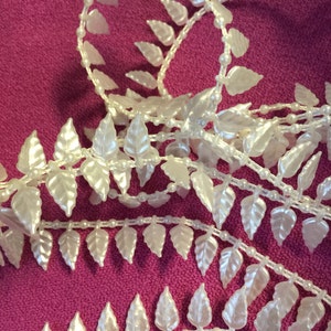 36 Yards of Vintage Woven Edge Pearls, Vintage Shiny Textured Pearls ...