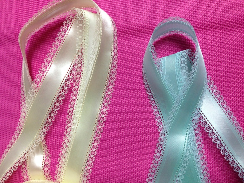 10 Yards of Double Edged Lace Ribbon, Made in Japan. 1 3/8 Wide. - Etsy