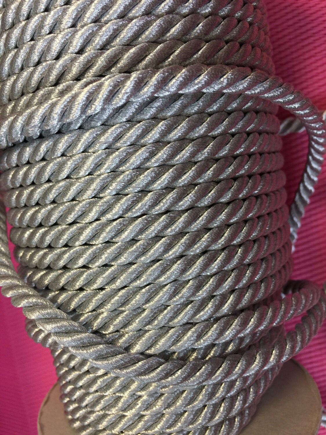 Vintage Metal silver rope Cord. Made in Japan. Sold by the | Etsy