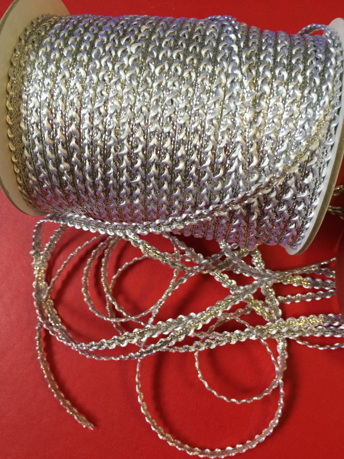 Vintage Silver Metallic Cord 144 Yards. Made in Japan.breaded - Etsy