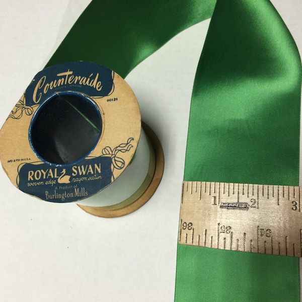 Green Satin Ribbon - Etsy