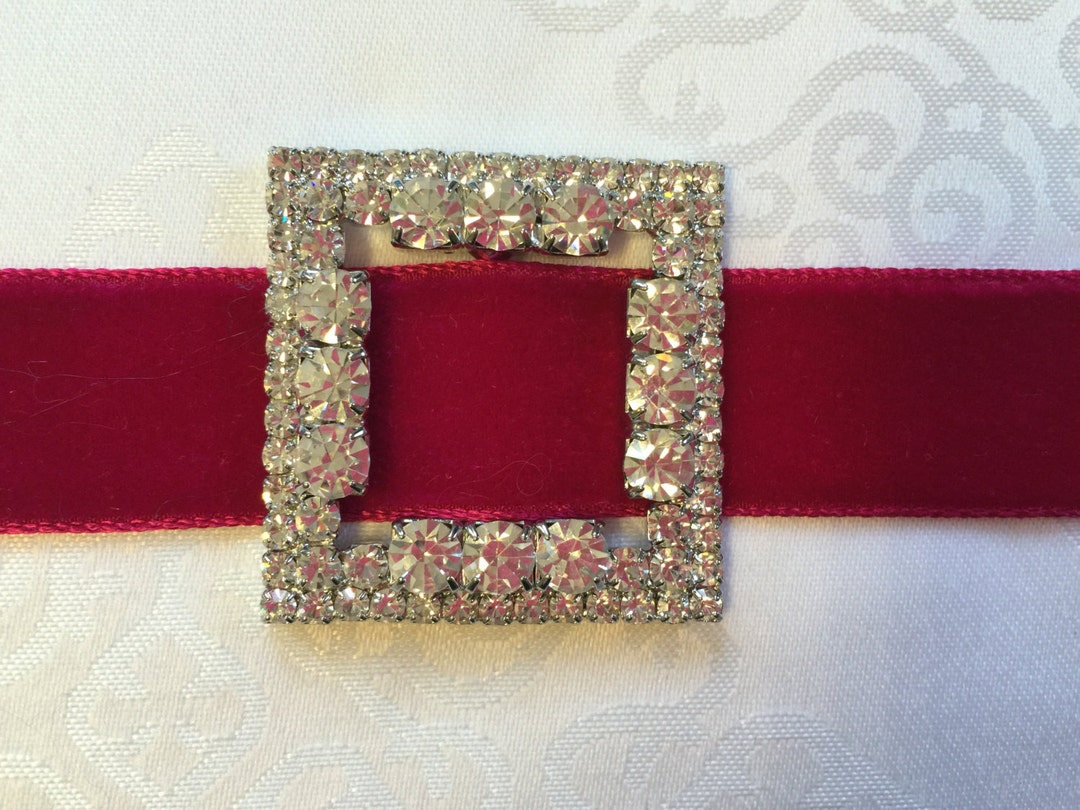 Sparkling Rhinestone Buckles/sliders,made in Czech Republic. - Etsy