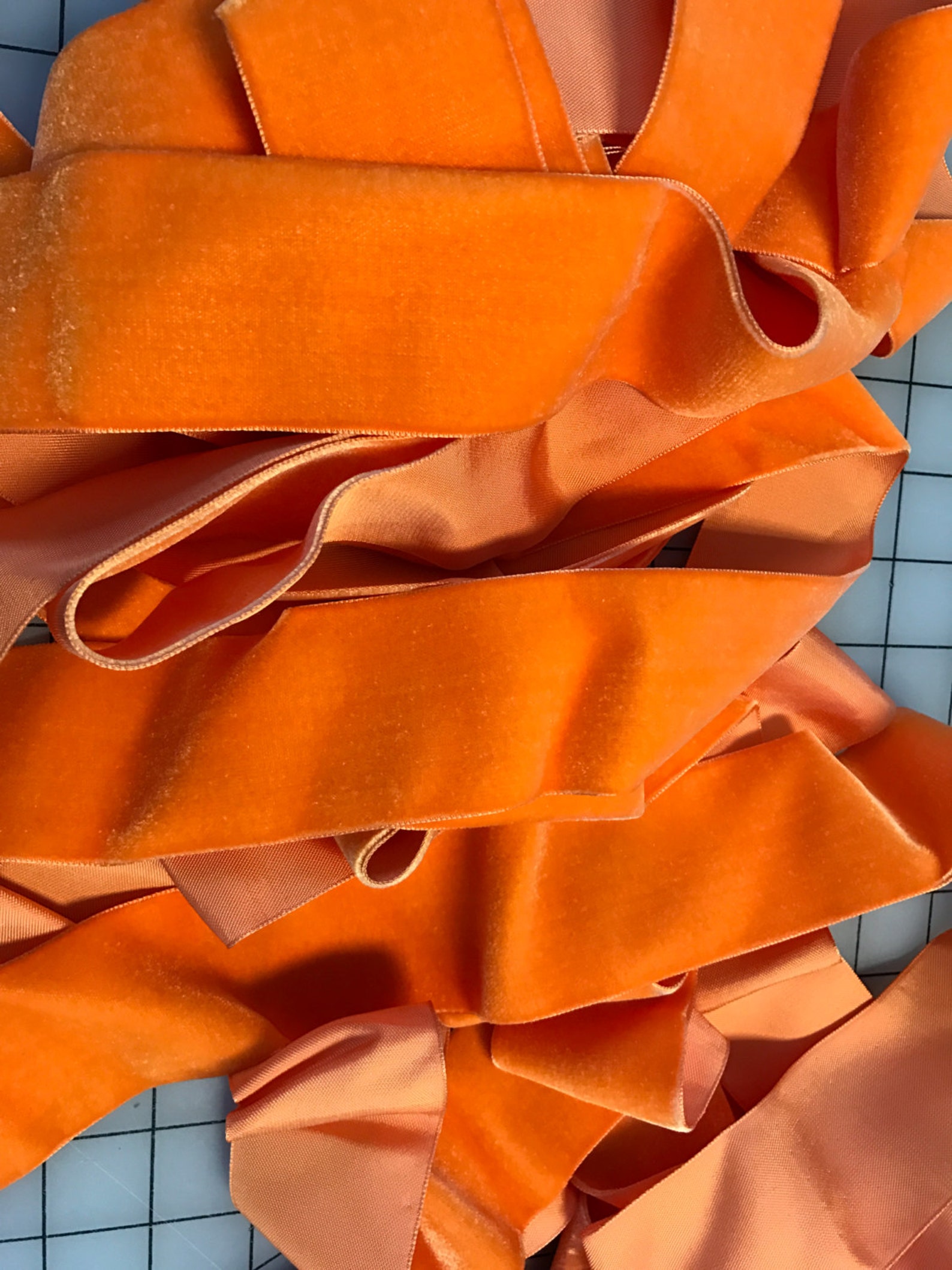 5 1/2 Yards of Velvet Vintage Ribbons. 2 Wide Made in - Etsy