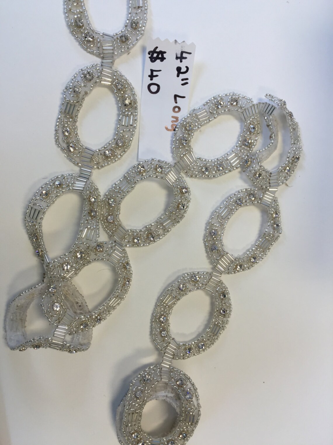 Beaded Circle With Rhinestone Motif Jewellery - Etsy